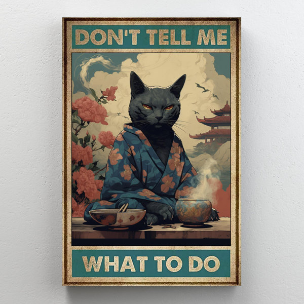 MentionedYou Black Cat Dont Tell Me What To Do - 1 Piece Rectangle ...