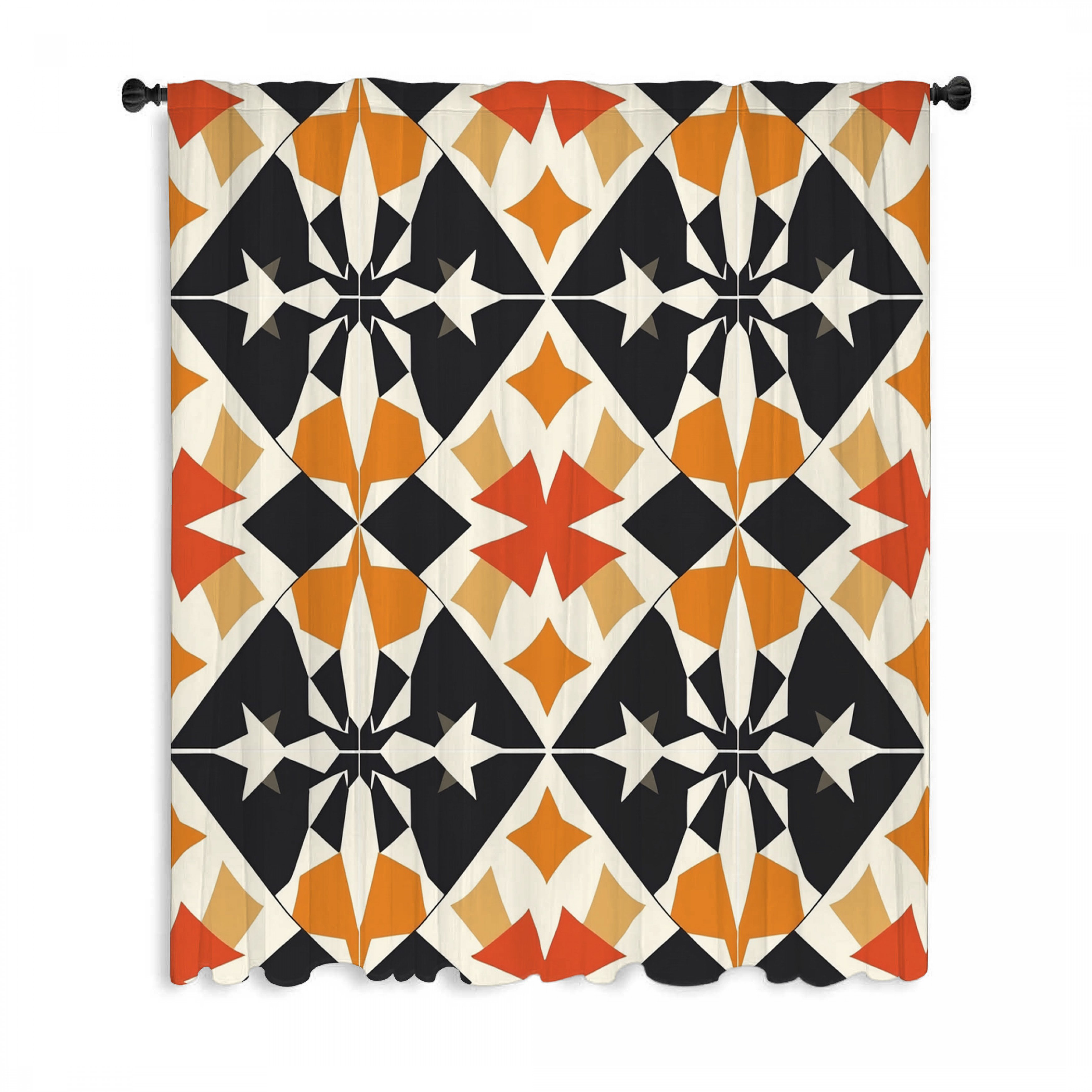 Dakota Fields Geometric Window Curtains, Patterns Blockout & Sheer ...