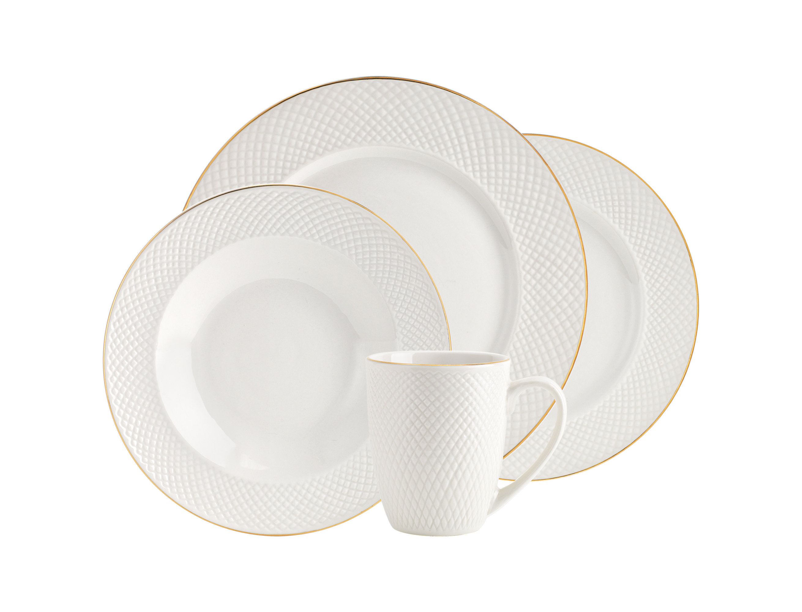 Birch Lane™ Rocha 16 Piece Porcelain Dinnerware Set | Wayfair