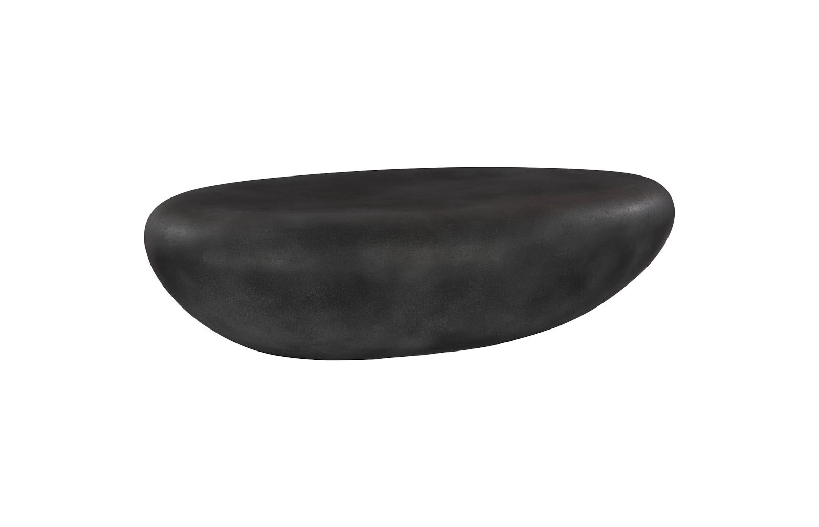 Phillips Collection River Stone Coffee Table, Charcoal Stone, Extra ...
