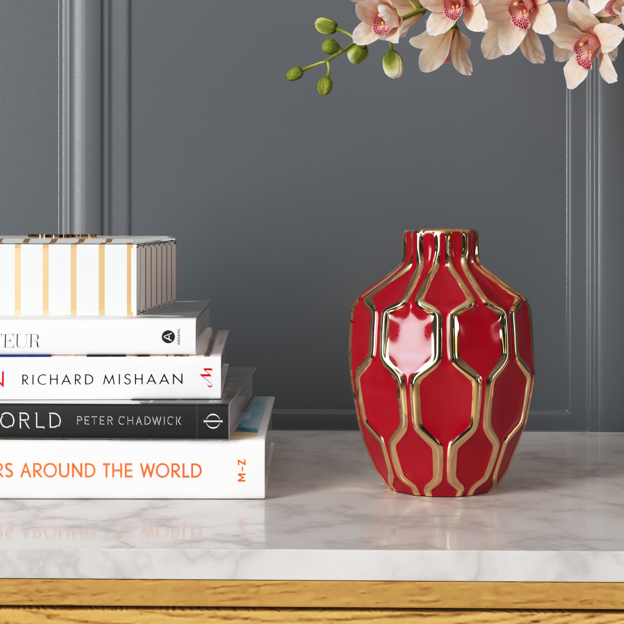 Etta Avenue™ 8" Ceramic Decorative Vase - Modern, Rustic, Stylish ...