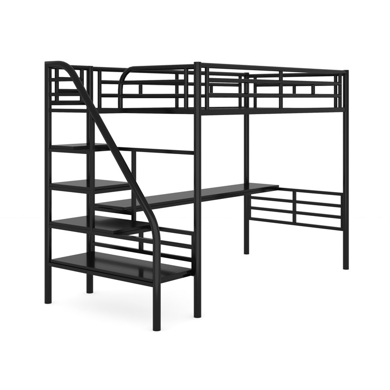 Isabelle & Max™ Bachand Twin Steel Loft Bed by Isabelle and Max ...