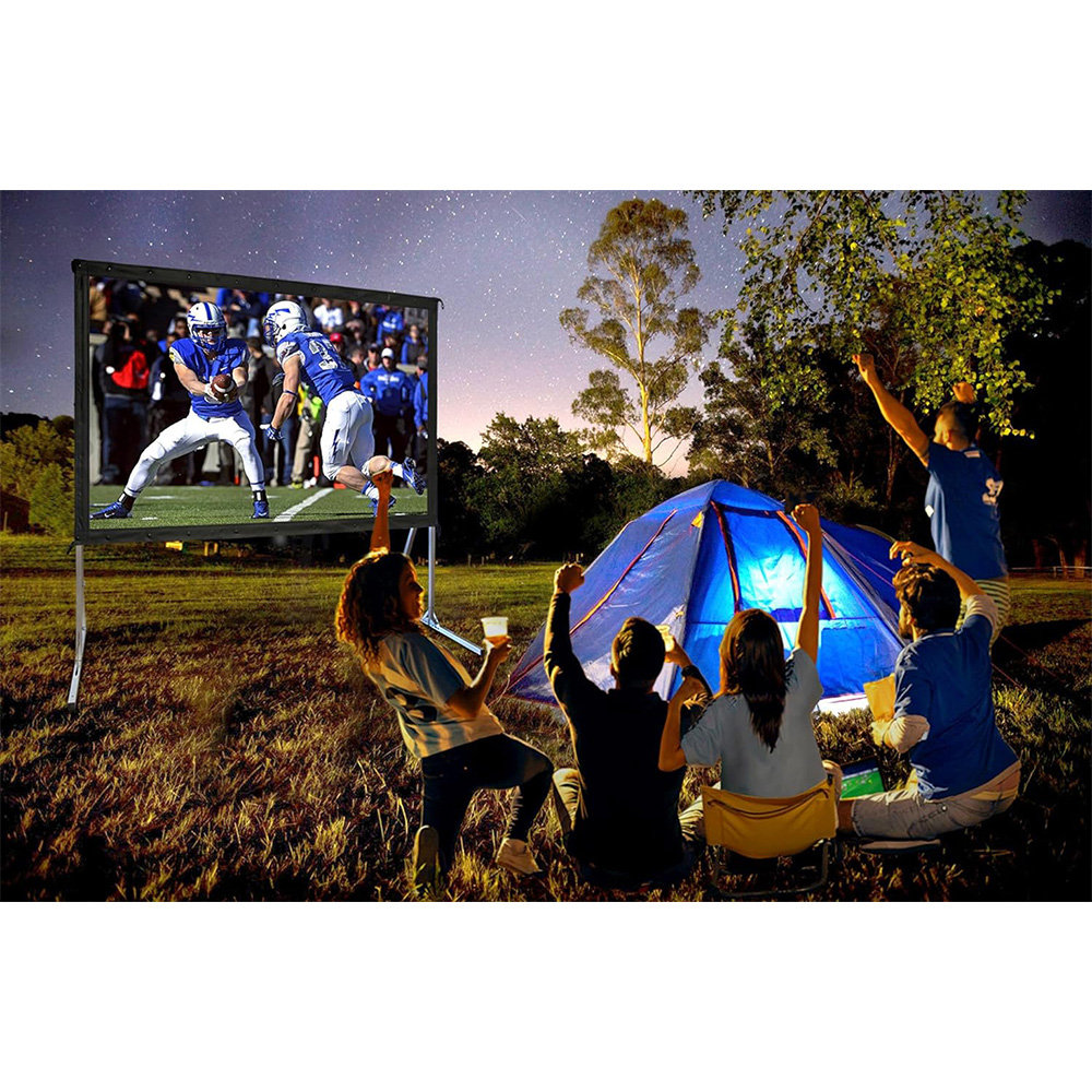 HIGEMZ Outdoor Portable Projector Screen Projector Screen | Wayfair