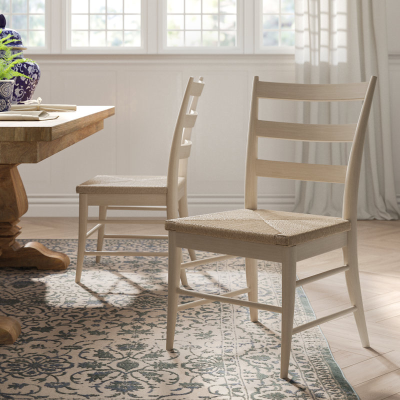 Birch Lane™ Shannen Solid Wood Ladder Back Side Chair | Wayfair