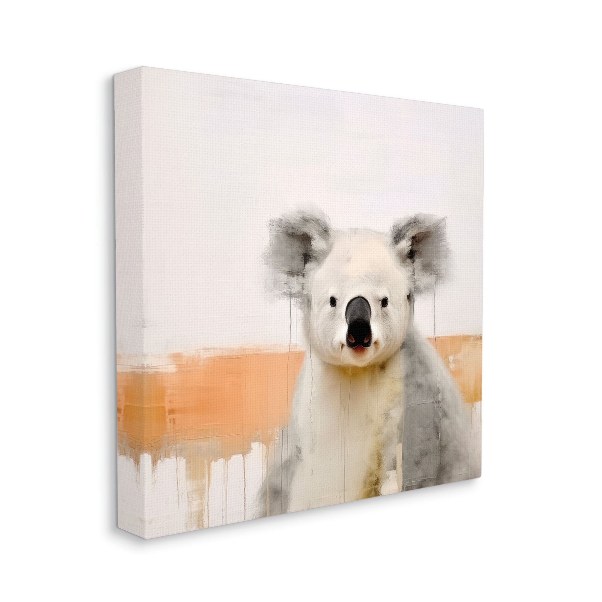 Millwood Pines Koala With Modern Drip Canvas Wall Art Design By Irena ...