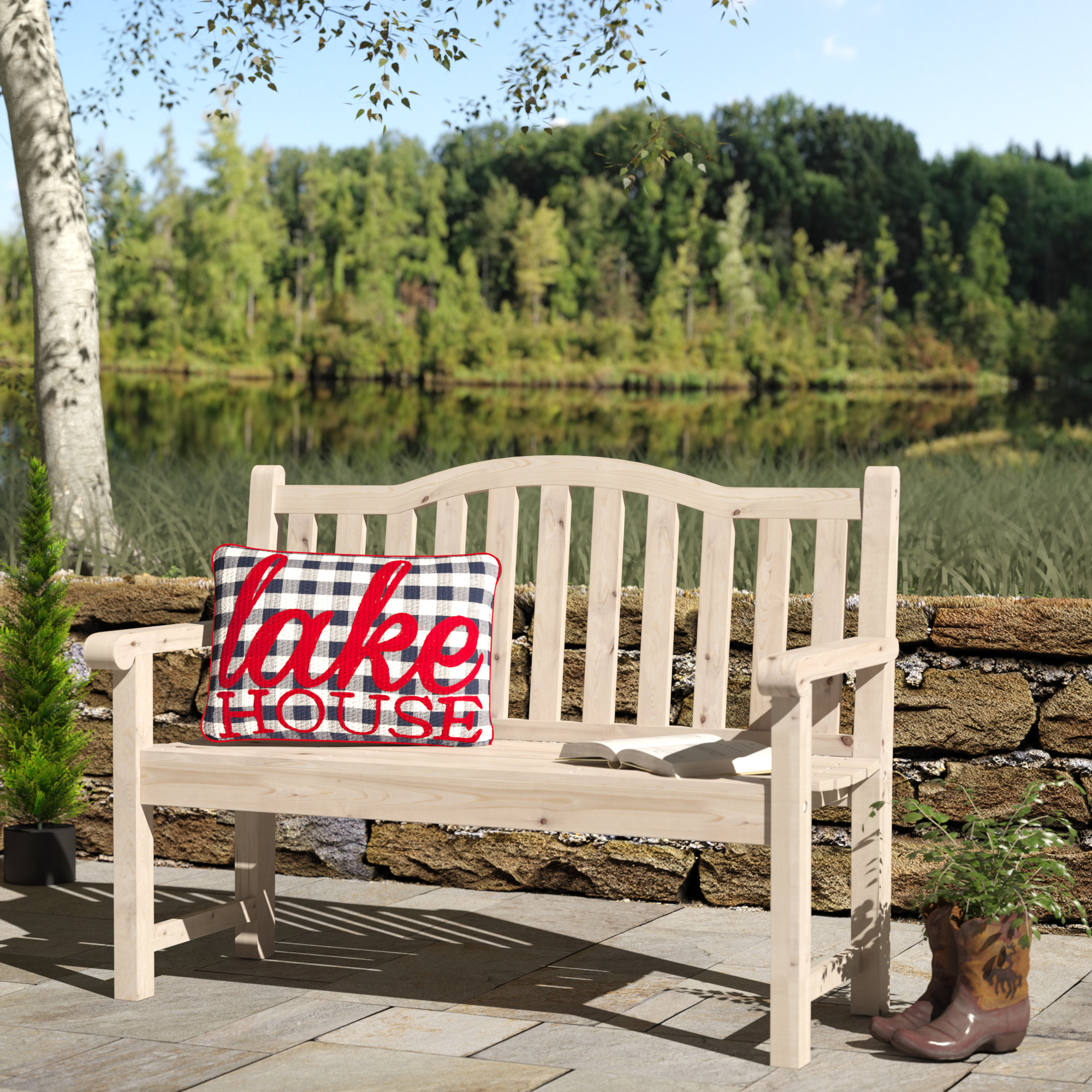 Red Barrel Studio Susila Patio Outdoor Bench & Reviews - Wayfair Canada