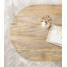 Wade Logan® Berenike Oval Living Room Coffee Table with Tapered Legs ...