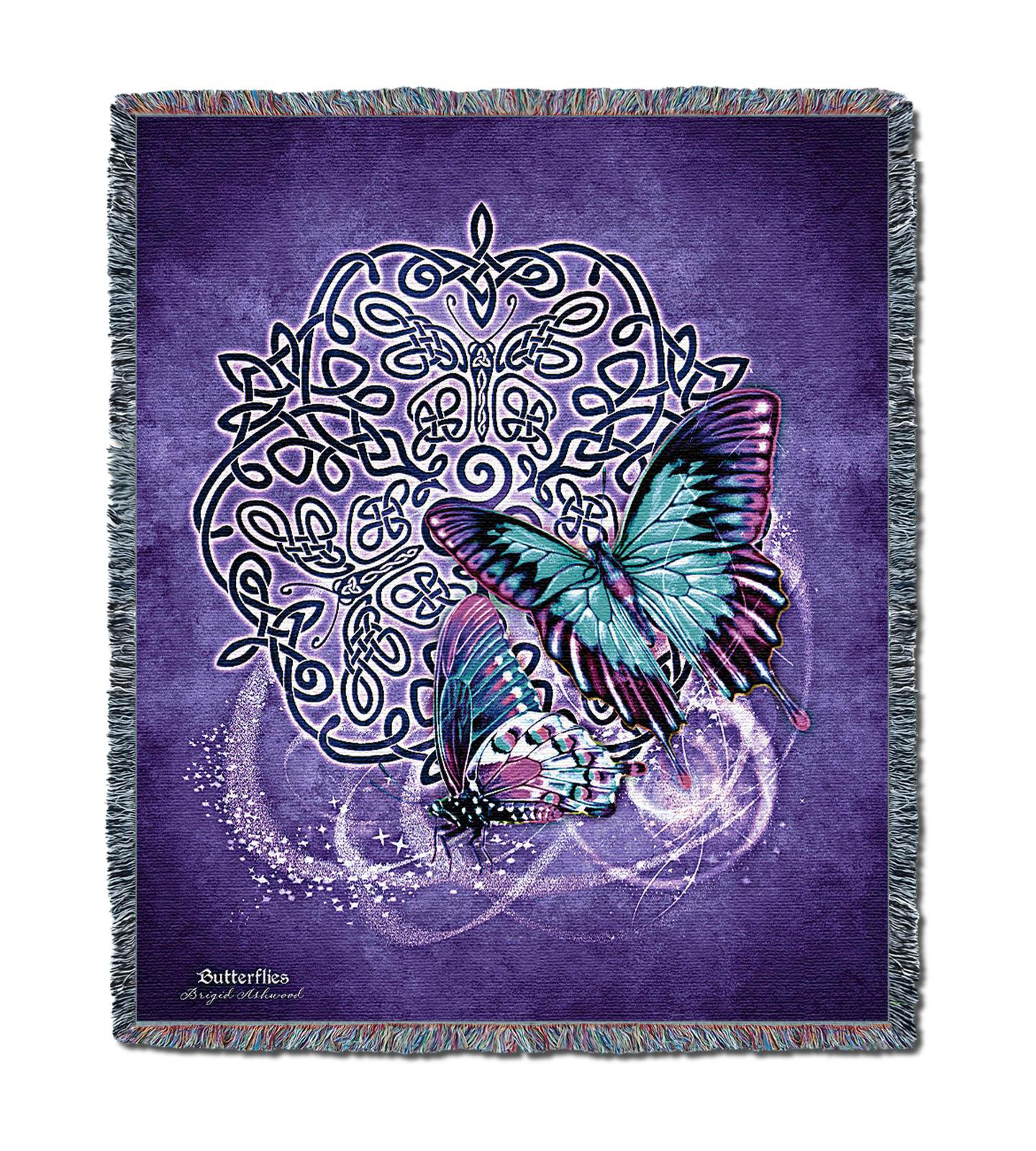 Pure Country Weavers Celtic Butterfly Woven Blanket | Wayfair