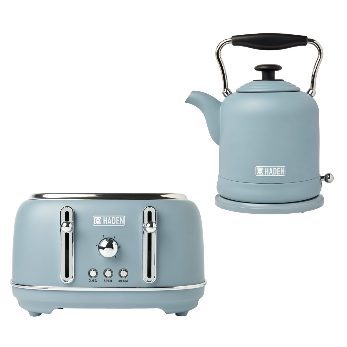 HADEN Highclere Blue 1.7l Kettle And 4 Slice Toaster Set | Wayfair.co.uk