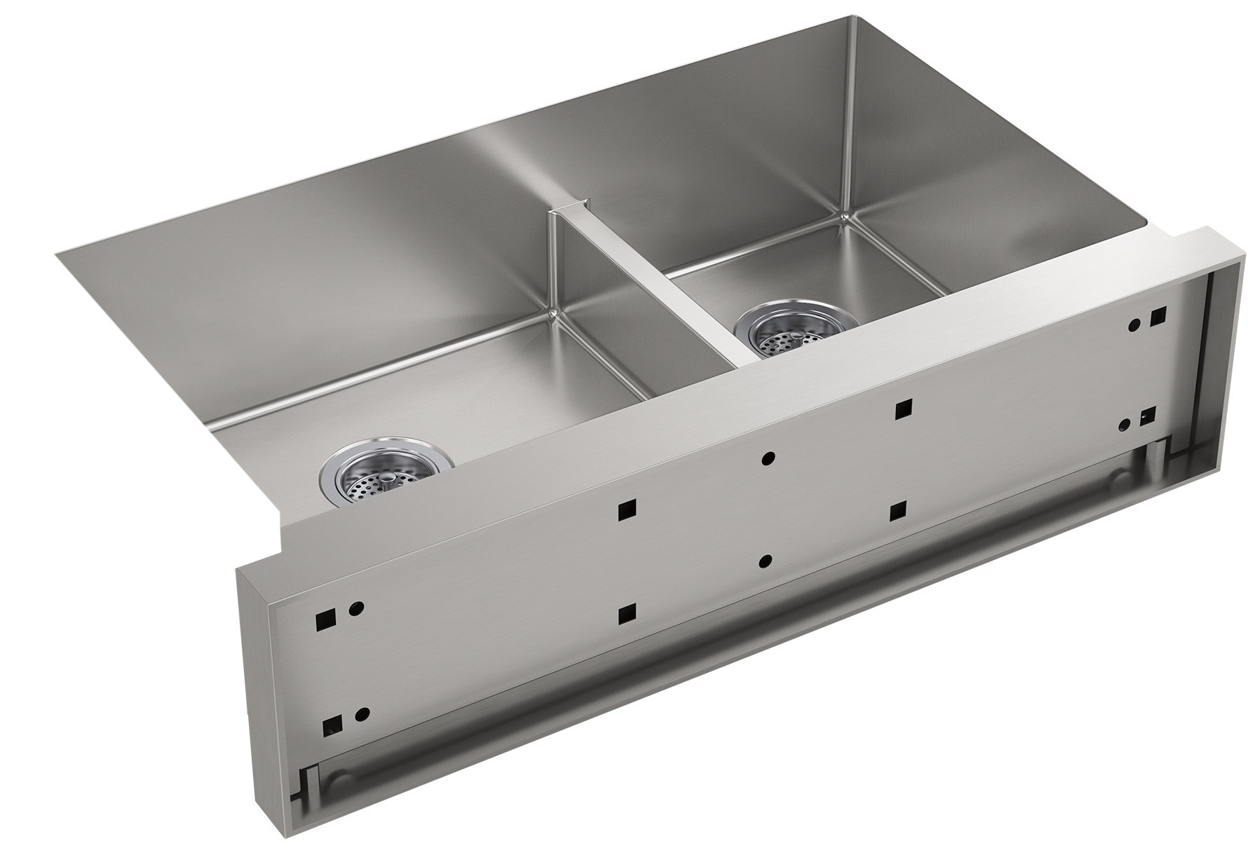 Kohler Tailor Smartdivide® 35.5" L x 21.25" W Double Basin Farmhouse ...