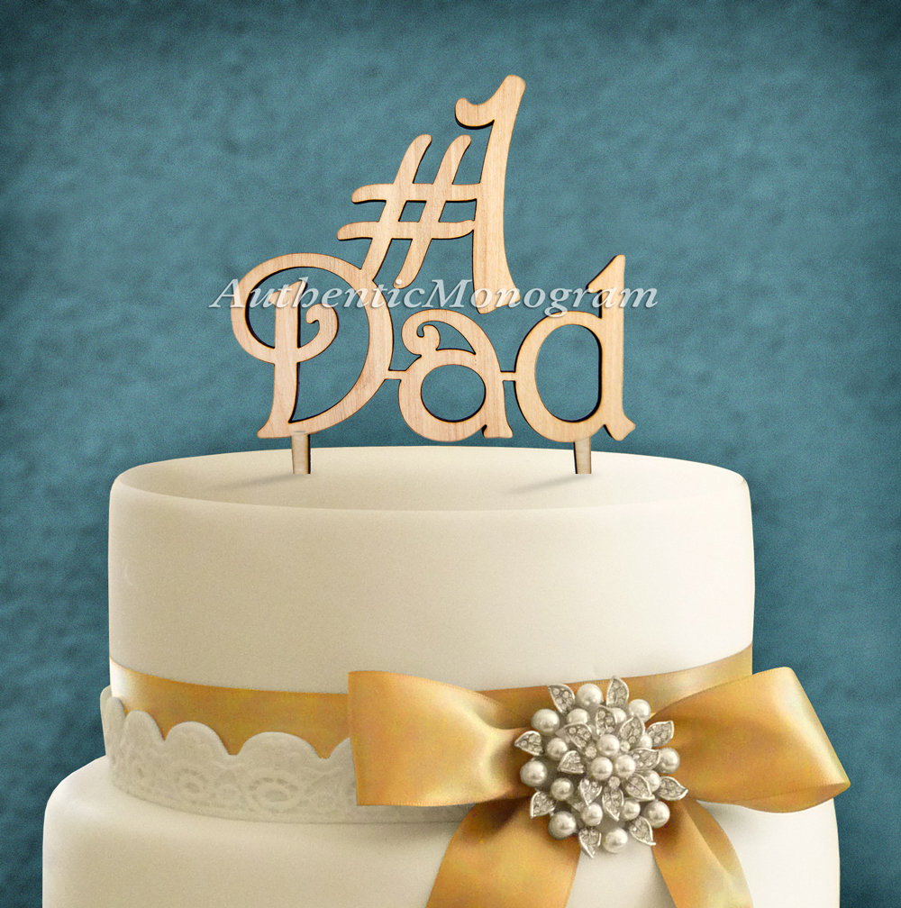 aMonogram Art Unlimited Dad Cake Topper | Wayfair