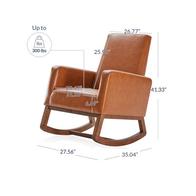George Oliver Jancar Rocking Chair & Reviews | Wayfair