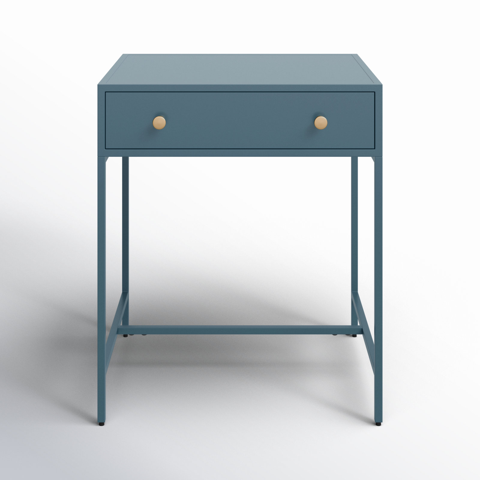 Joss & Main Julina 24'' Tall 1 - Drawer Iron Nightstand in Black ...