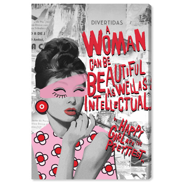 Winston Porter Kharri Happy Girls Are The Prettiest On Canvas Print ...