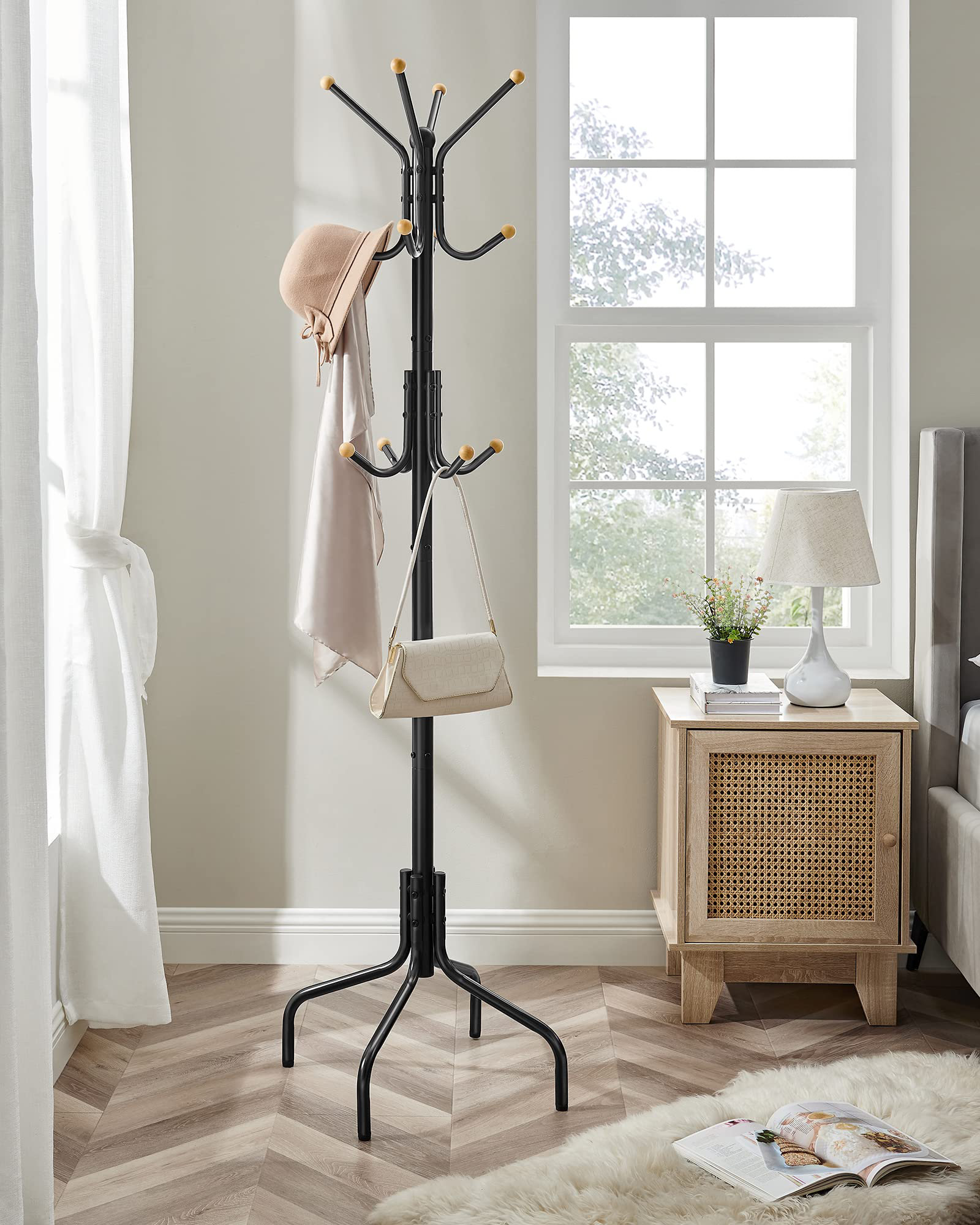 Lark Manor™ Coat Rack Freestanding, Metal Coat Rack Stand With 12 Hooks ...