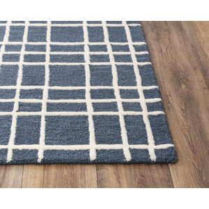 Alec Handmade Wool Blue Rug & Reviews | Joss & Main