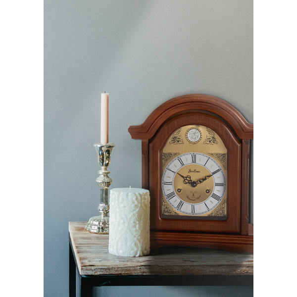 Acctim Redbridge Mantel Clock Radio Controlled Crafted Wood Westminster ...