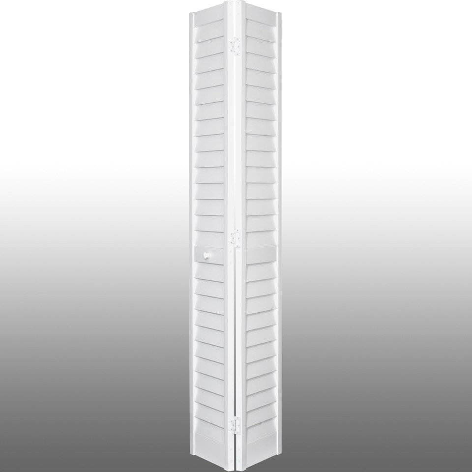 Home Fashion Technologies Louvered PVC/Vinyl Bi-Fold Door & Reviews ...