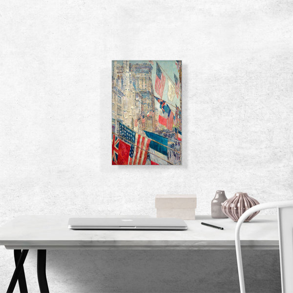 ARTCANVAS " Allies Day May 1917 " by Childe Hassam Painting Print on ...