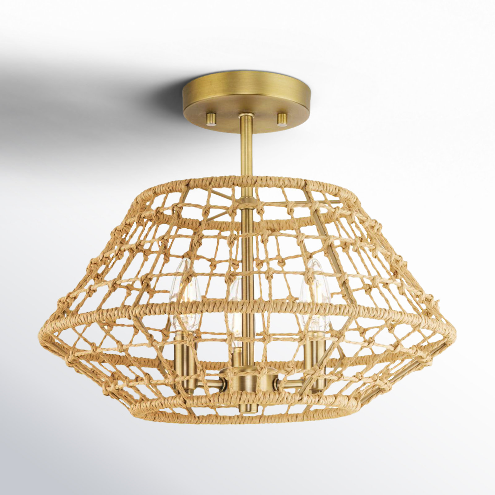 Birch Lane™ Immaline Semi Flush Mount | Wayfair