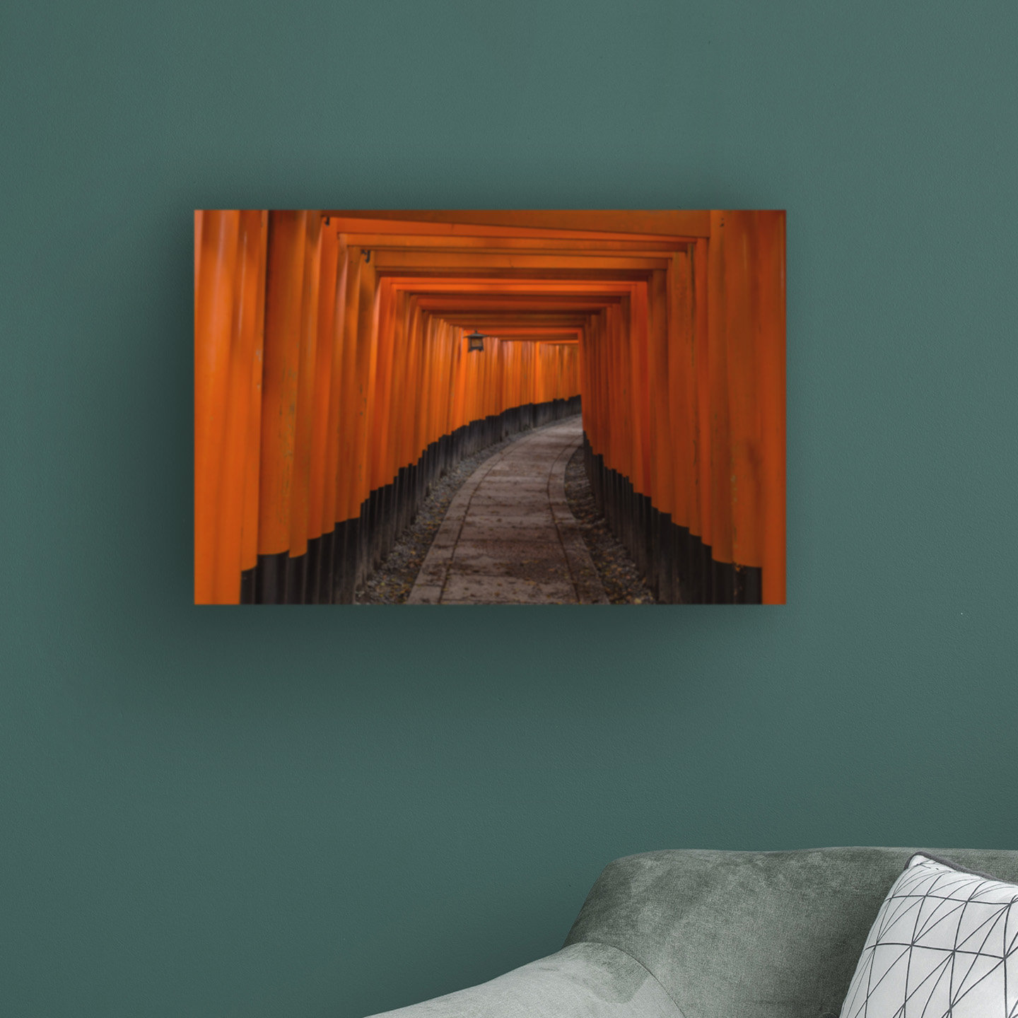 Ebern Designs 'Orange Arches' by Pawel Majewski - Wrapped Canvas ...