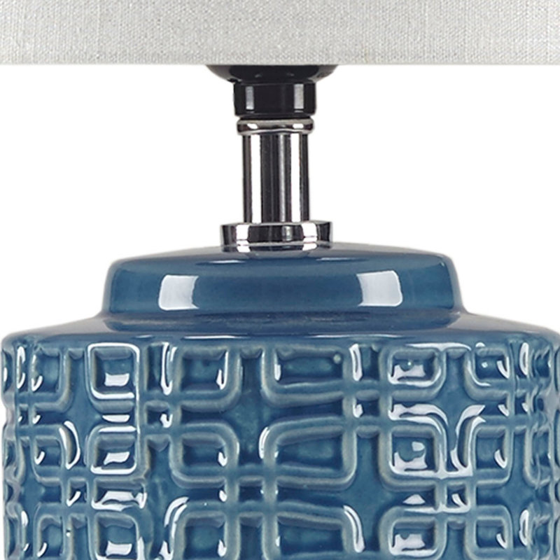 Brayden Studio® Geometric Patterns Ceramic Table Lamp | Wayfair