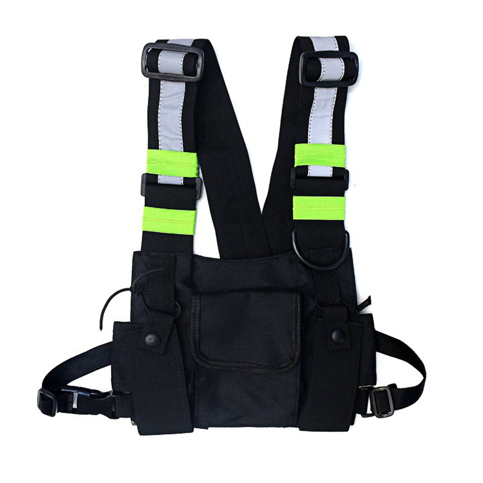 Latitude Run® Chest Bag Adjustable Strap Reflective Unisex Multi ...