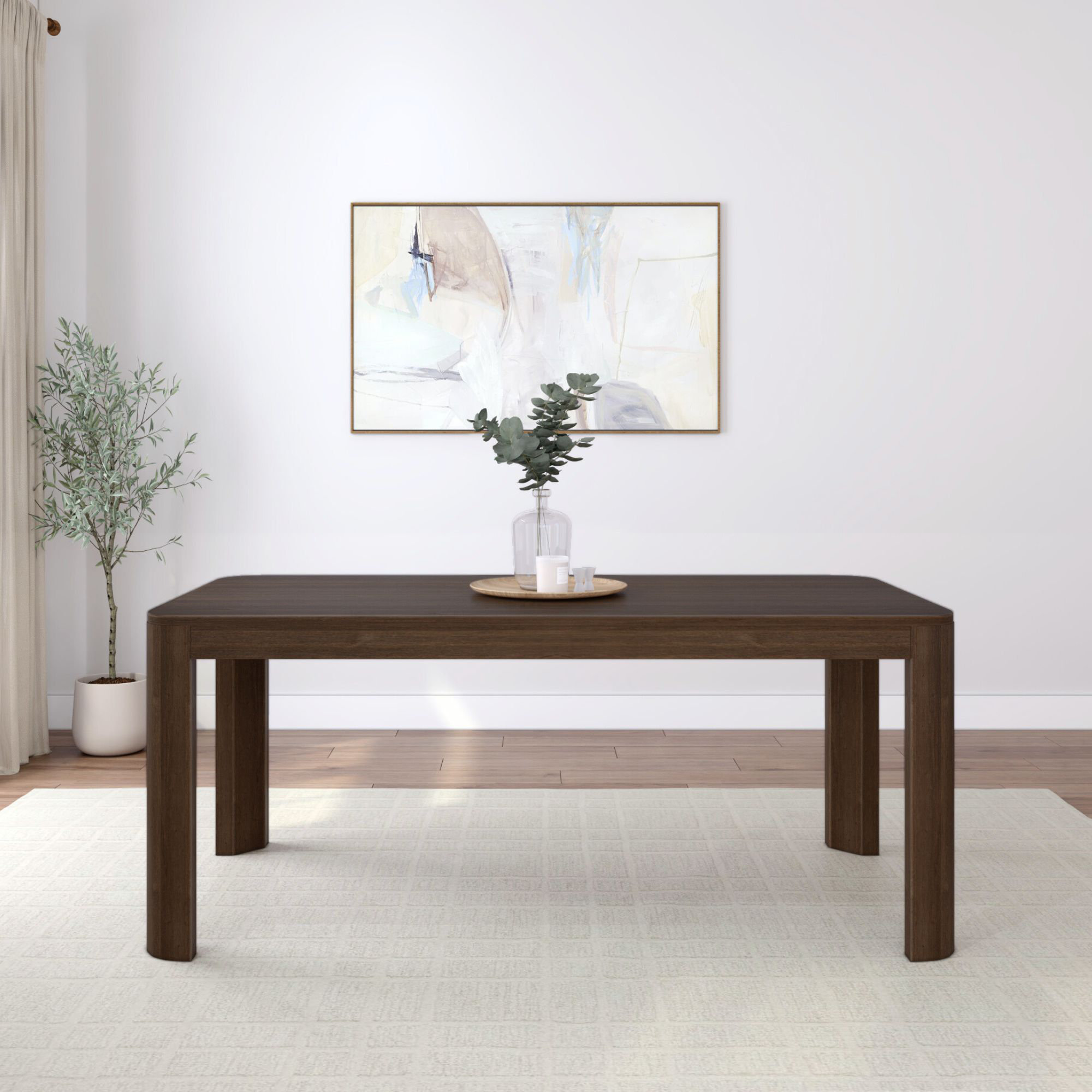 Wade Logan® Bergeman 72" Solid Wood Dining Table & Reviews | Wayfair