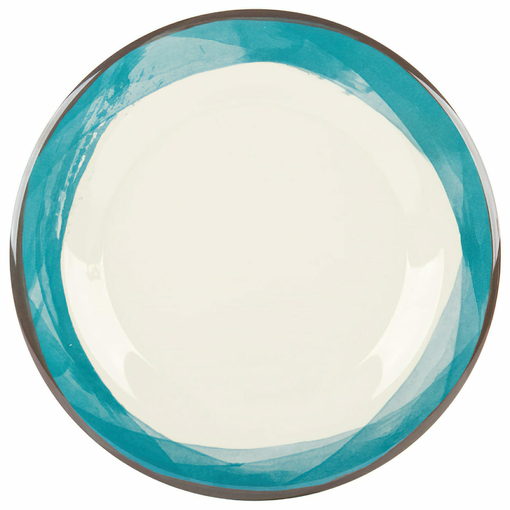 G.E.T. 9" Heavy-Duty Wide Rim Melamine Dessert Plate (Set of 12 ...