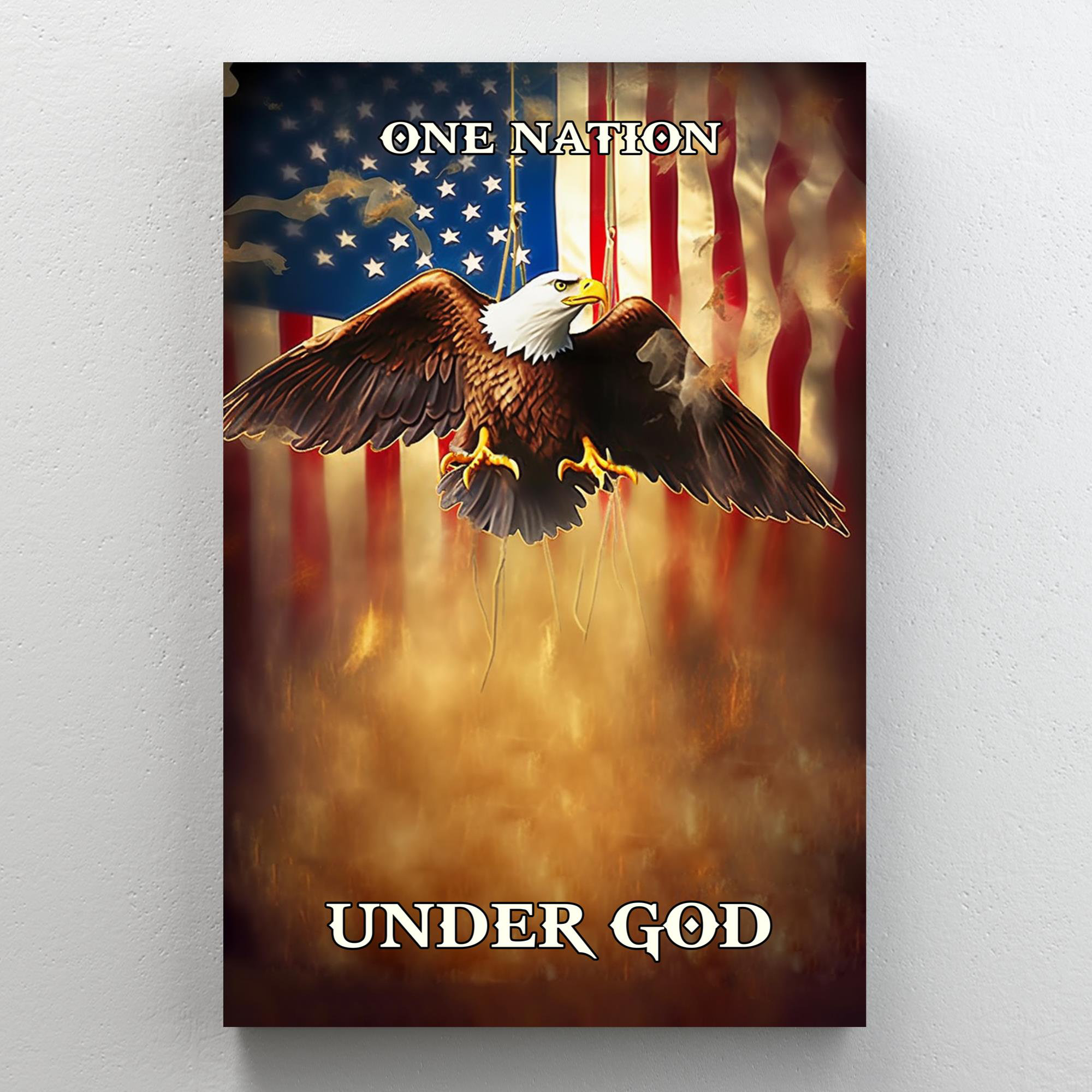 Trinx One Nation Under God - 1 Piece Rectangle Graphic Art Print On ...