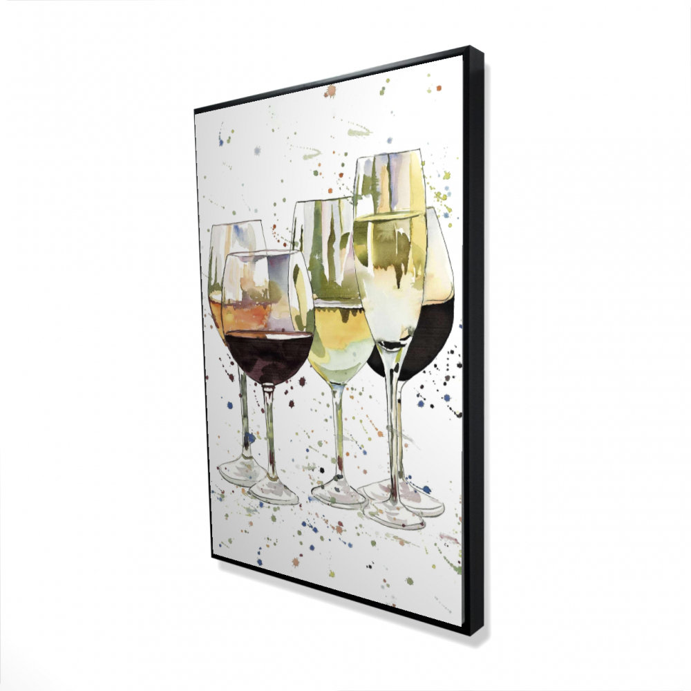 Begin Edition International Inc. " Beautiful Wine Glasses " on Canvas ...
