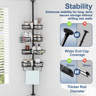 Rebrilliant Saraih Stainless Steel Bathroom Towel Rack Tension Corner ...
