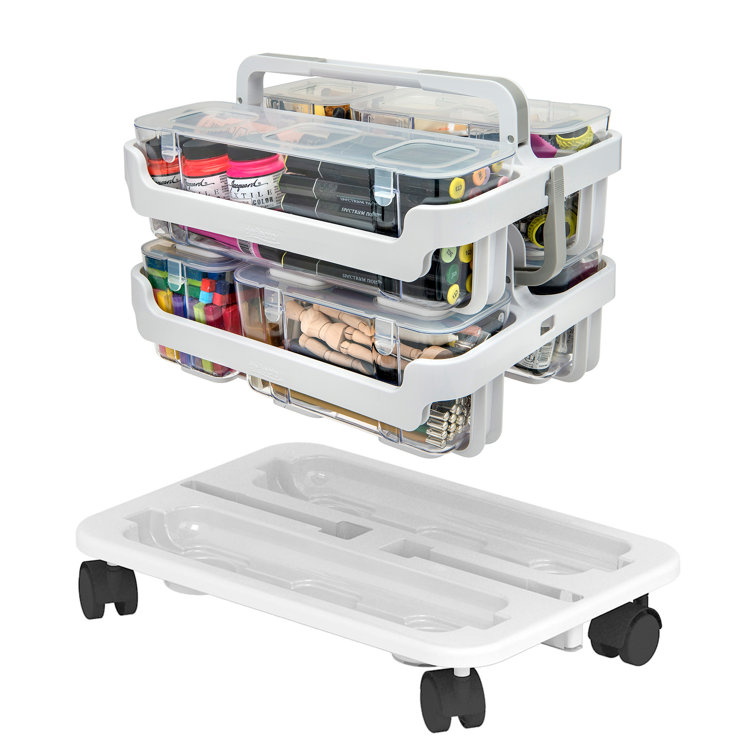 Inbox Zero 2 Tier Caddy and Wheel Base Bundle | Wayfair.co.uk