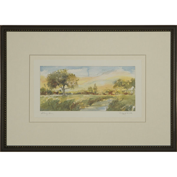 The Natural Light Setting Sun by Daughdrill - Picture Frame Painting ...