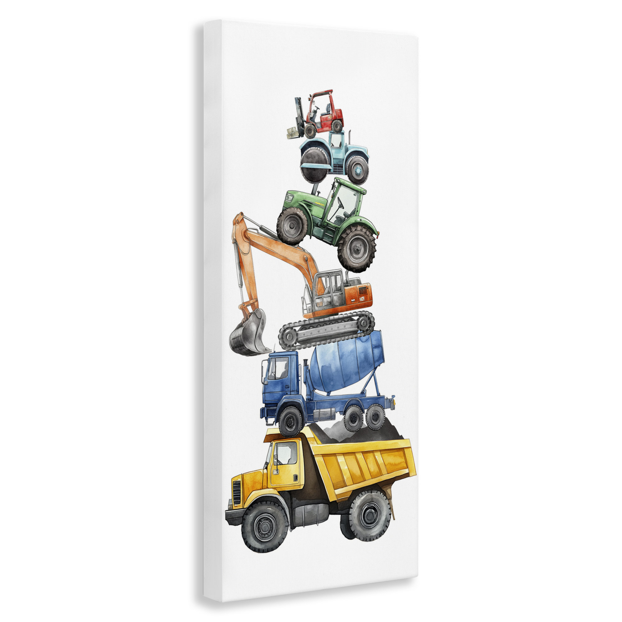 Ophelia & Co. Keep Moving Construction Stack Canvas, design by ...