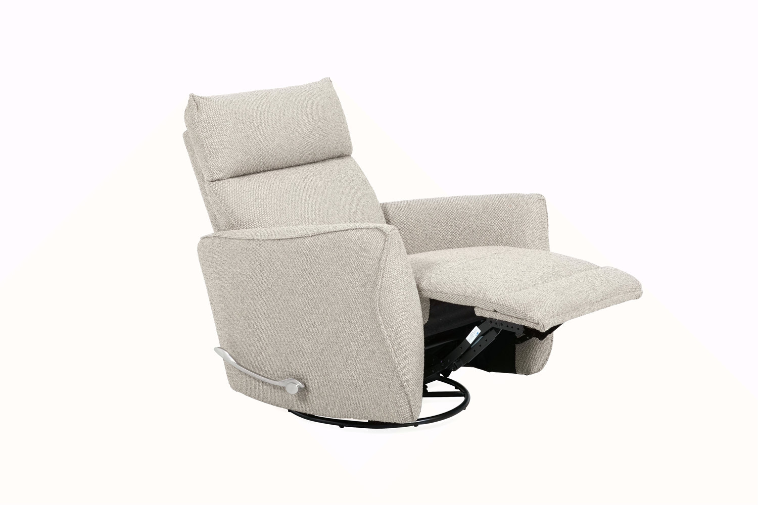 Red Barrel Studio® Man Wah Gellar Upholstered Swivel Recliner, Birch ...