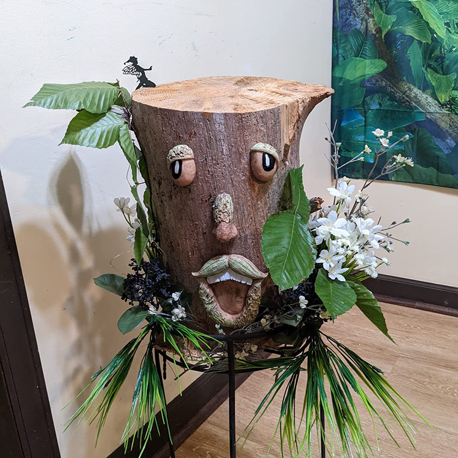 Trinx 4 Pack Tree Faces Decor Outdoor With 20 Screws, Tree Face Outdoor ...