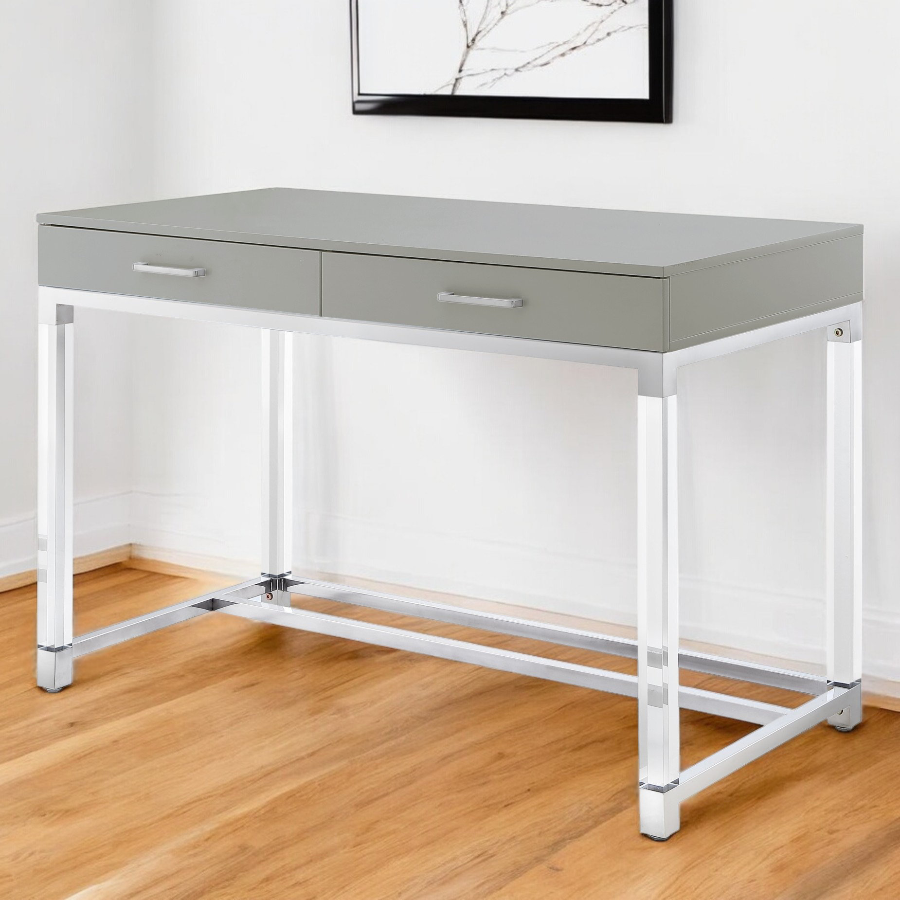 HomeRoots 48'' W Rectangle Writing Desk | Wayfair