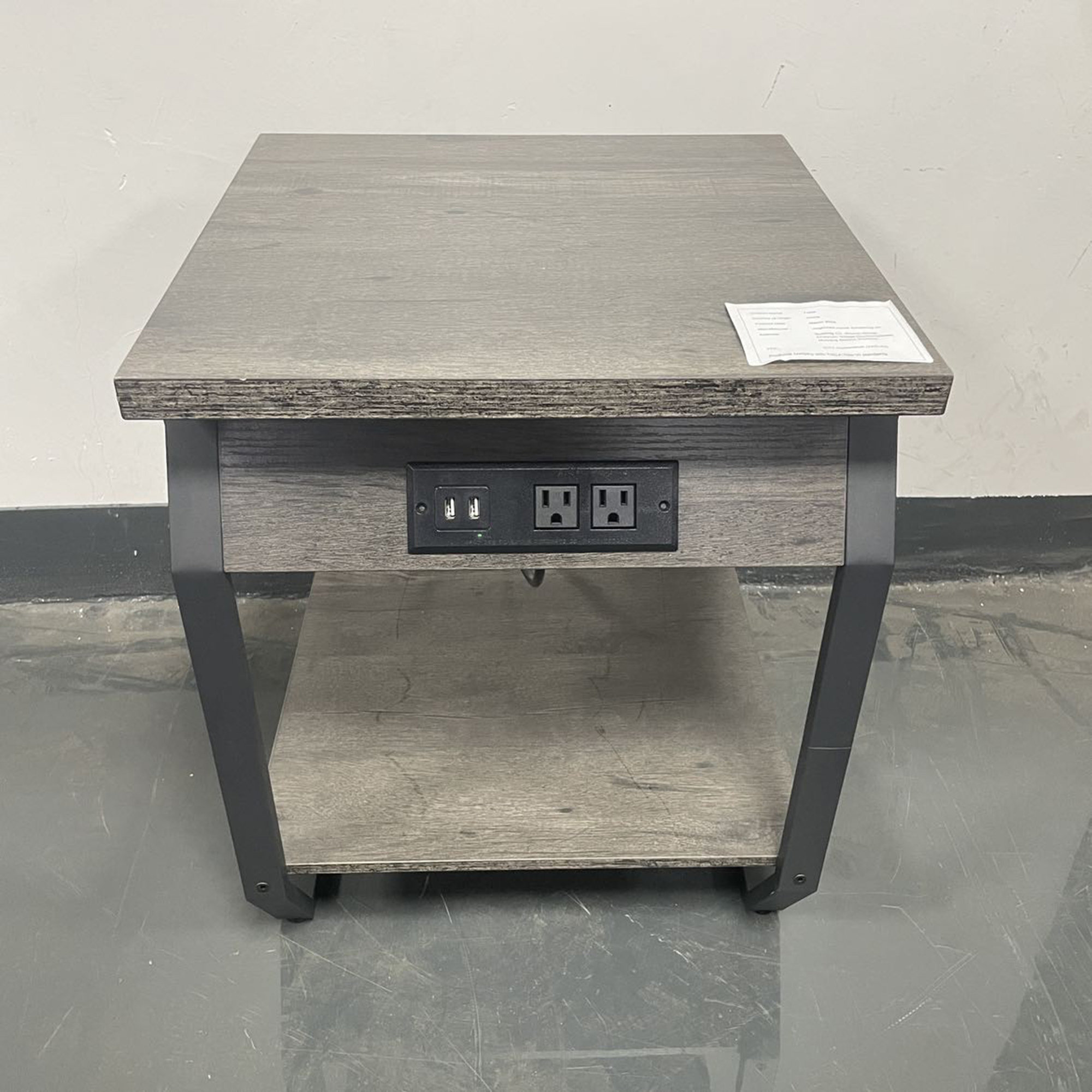17 Stories Side Table with Charging Station, End Tables with USB Ports ...