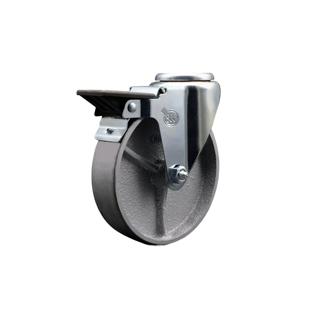 Service Caster Semi Steel Bolt Hole Caster with Posi Lock Brake | Wayfair