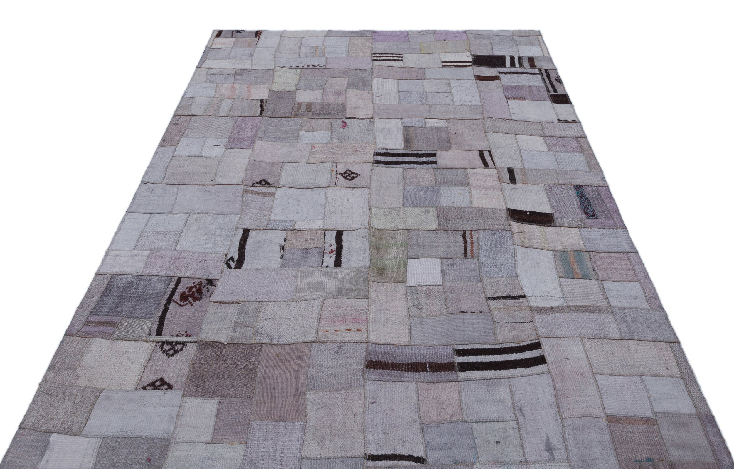 Foundry Select Teselya Blue Patchwork Wool Handmade Area Rug - Wayfair ...