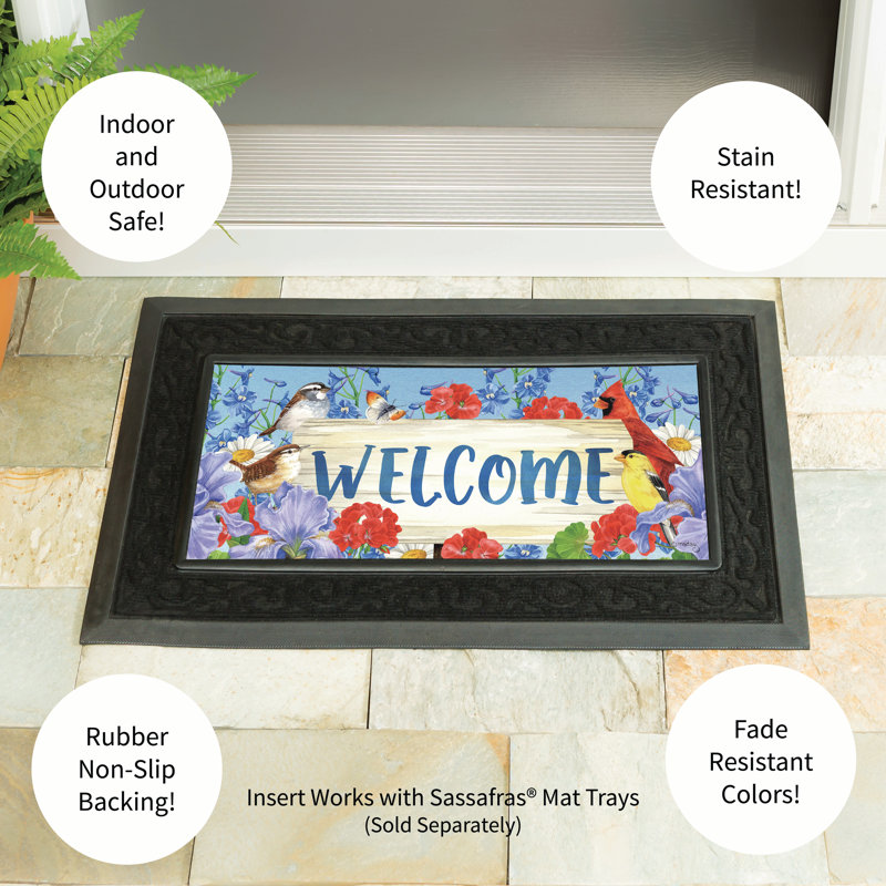 Lark Manor™ Visiting Bird Friends Sassafras Switch Mat | Wayfair