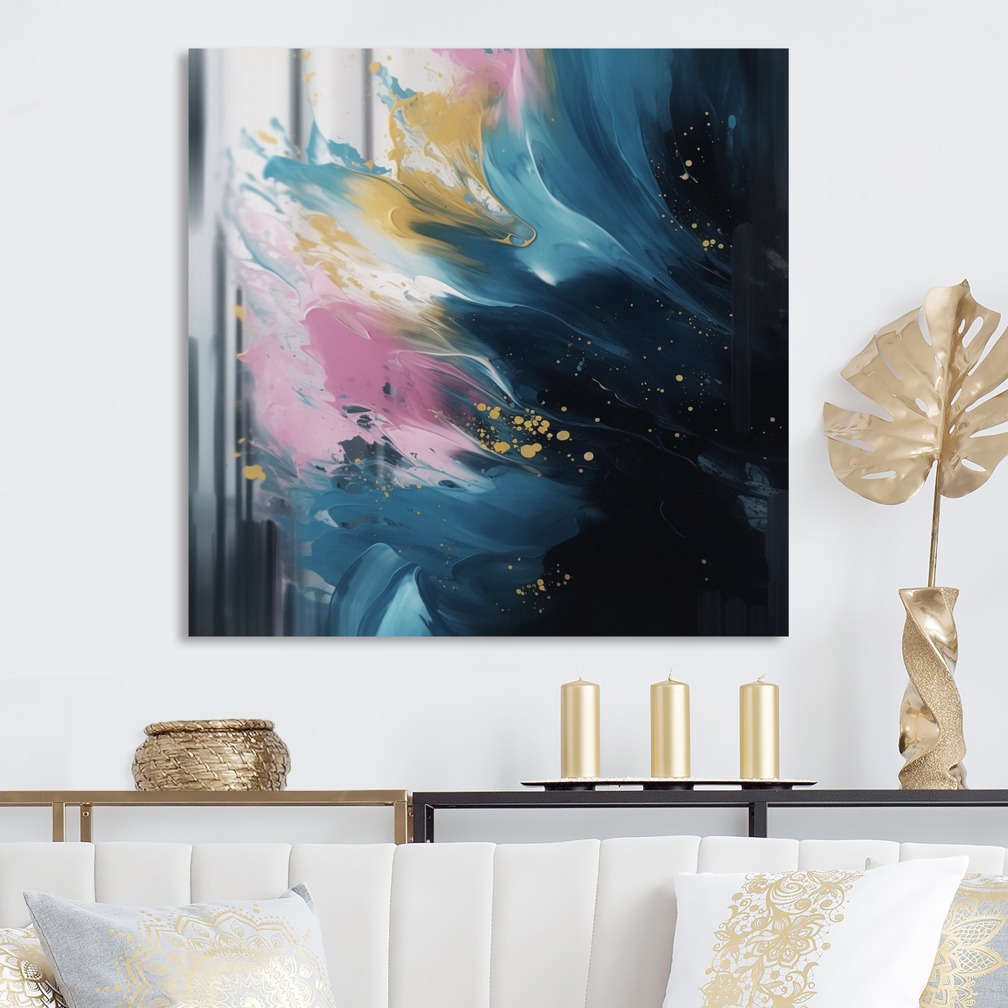 Ivy Bronx Sherise Pink And Blue Exploring The Unseen II | Wayfair