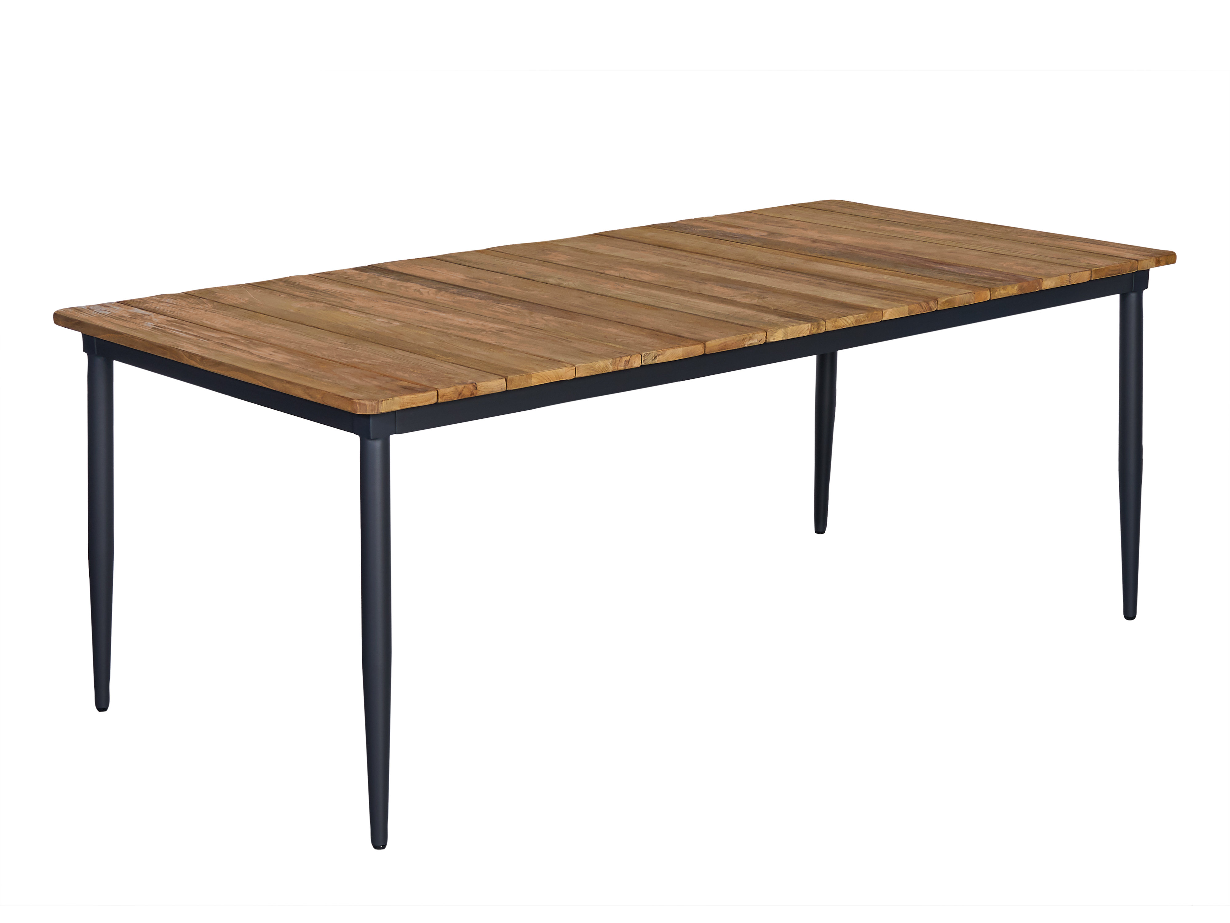 AllModern Brava Reclaimed Teak & Aluminum Indoor/Outdoor Dining Table ...
