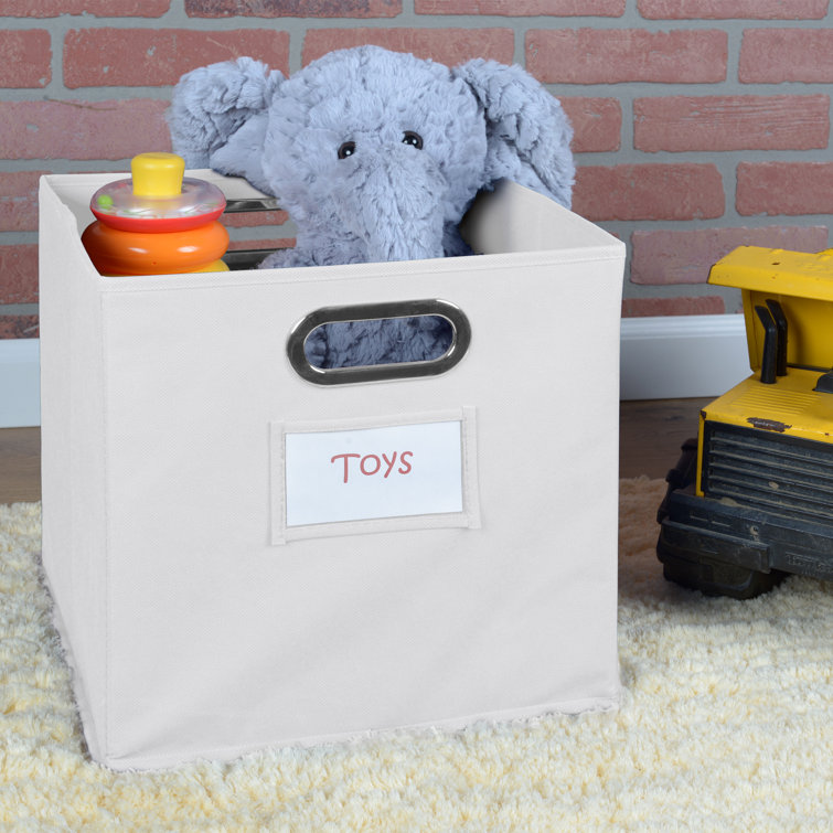 Inbox Zero Niche Cubo Foldable Fabric Storage Bin with Label Holder ...