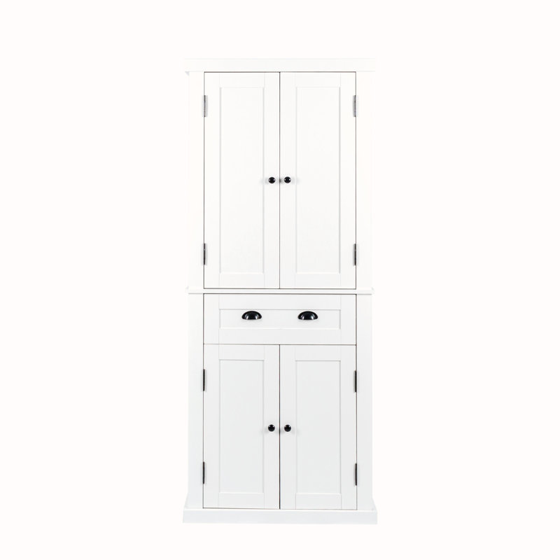Gracie Oaks 72" Kitchen Pantry Storage Cabinet | Wayfair