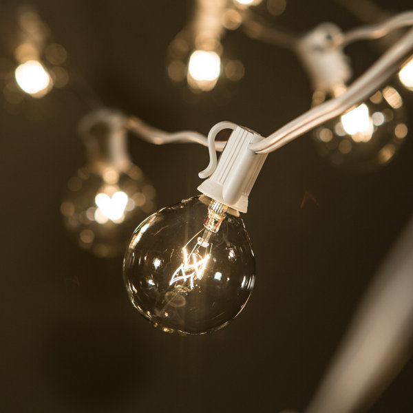 Arlmont & Co. Renfro Outdoor 25 - Bulb 25'' Plug-in Globe String Light ...
