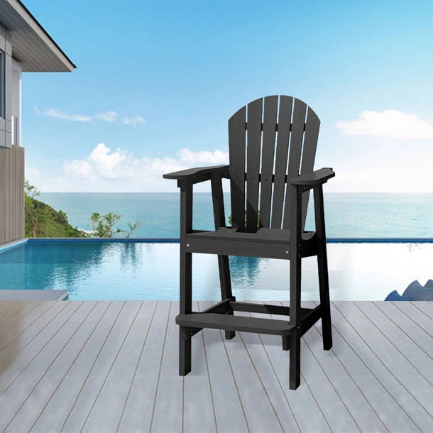 Rosecliff Heights Tall Adirondack Chair Adirondack Barstools Balcony ...