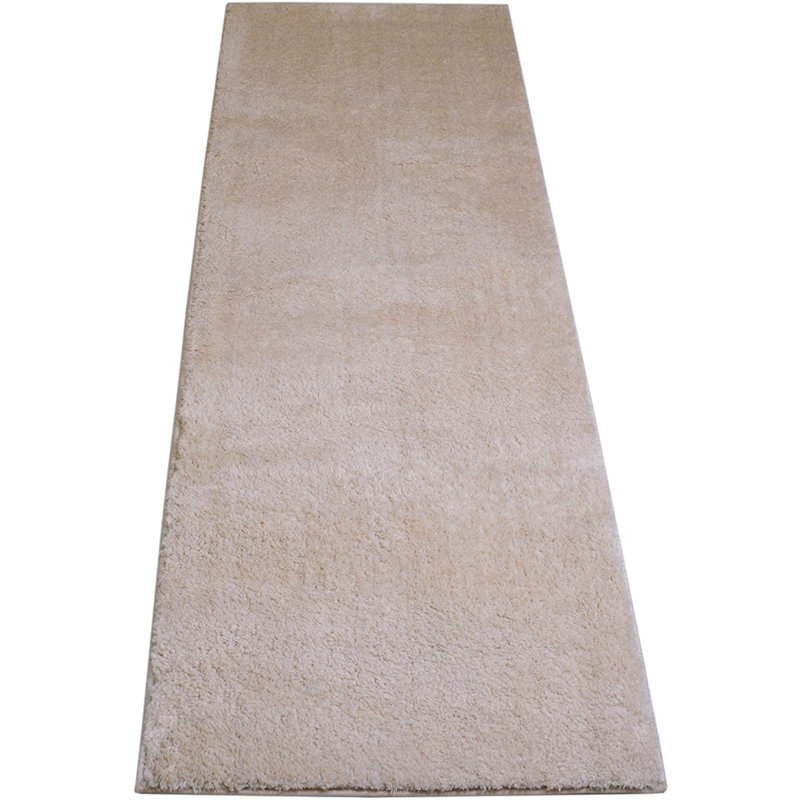Ebern Designs Alaiza Cream Color Slip Resistant Soft Shag Rug | Wayfair