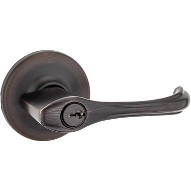 Kwikset Dorian Entry Door Lever with Round Rosette & Reviews | Wayfair